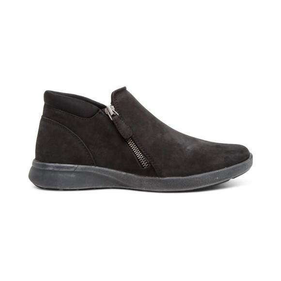 Aetrex | Shoes | New Aetrex Womens Addie Zipper Boot In Black | Poshmark